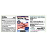 Humco Castor Oil USP Tasteless and Odorless, Stimulant Laxative for ...