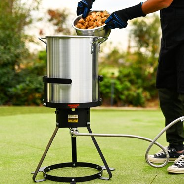 Fryin' Saucer Outdoor Portable Propane Deep Fryer, Camping Grill & More ...