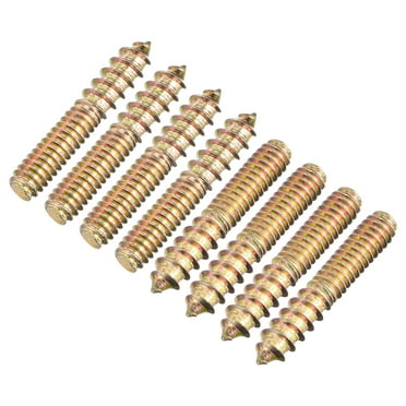 M6x50mm Hanger Bolts, 24 Pack Double Ended Thread Dowel Screws ...