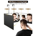 odorsTT 3 Way Mirror for Self Hair Cutting 360 Viewing Angle Self Hair ...