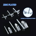 24Pcs 1/8'', 3/16'', 1/4'' Toggle Bolt and Wing Nut Assortment Kit Zinc ...