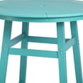 Costaelm Paradise Outdoor HDPE 35" Round Bar Height Patio Table ...