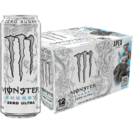 (12 Cans) Monster Zero Ultra, Sugar Free Energy Drink, 16 fl oz ...