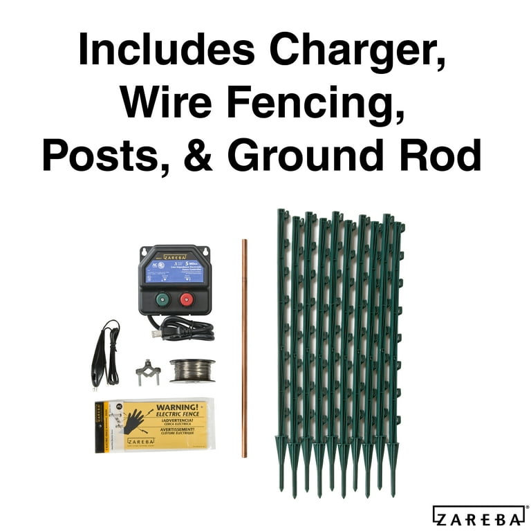 Electric Garden Fence Kit