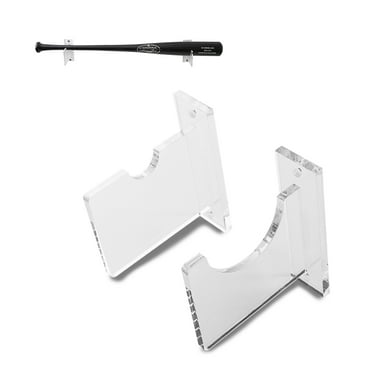 Baseball Bat Wall Mount for Horizontal Display -- Sturdy Clear Acrylic ...