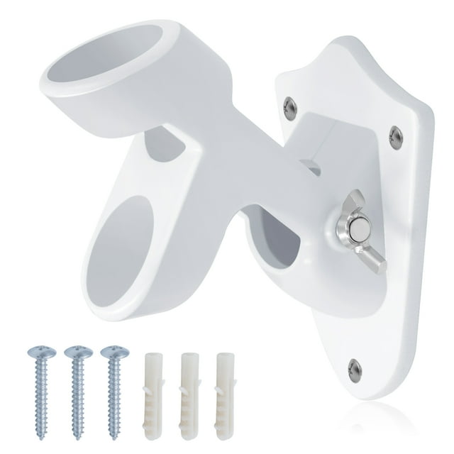 Jetlifee Flag Pole Holder Mounting Bracket White 2 Position American ...