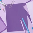 50 Sheet 8.5 x 11 Inch Purple Card Stock Paper 5 Solid Lavender Colors ...