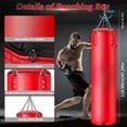 Adult Hanging Punching Bag, Super PU Leather Boxing Training Equipment ...