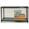 Design Ideas Heavy Duty Steel 2-Tier Black MeshWorks Storage Shelf Rack ...