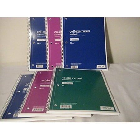 Office Depot Wide Rule NoteBooks & College Rule (6 pack) | Walmart Canada