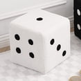 AMONIDA Dice Stool, Three Dimensional and Shaped Wooden Frame Foot ...