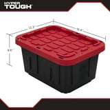 Hyper Tough 5 Gallon Locking Utility Tote, Durable Plastic Storage Bin ...