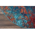 Nourison Celestial Abstract Atlantic 7'10" x round Area Rug, (8 Round ...
