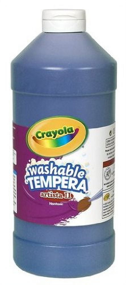 Pintura Tempera Lavable Crayola Azul Oscuro Frasco de 32 Onzas con ...