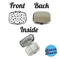 Black Polka Dots Fun White Background Small Travel Handbag Pill Box ...