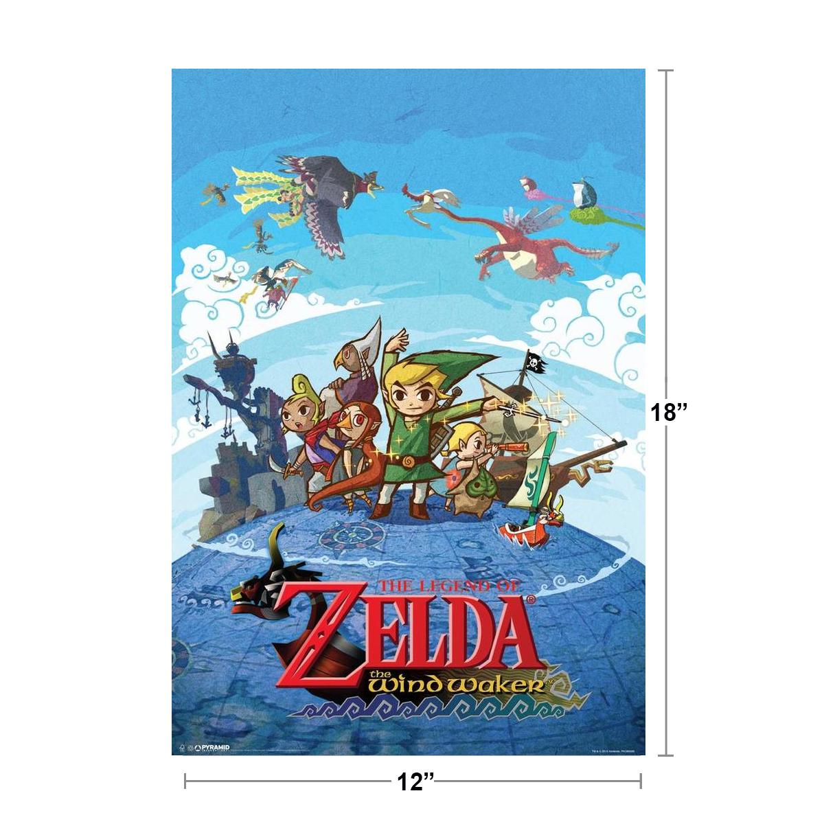 Buy Legend Zelda Wind Waker Character Map Video Game Cool Wall Decor ...