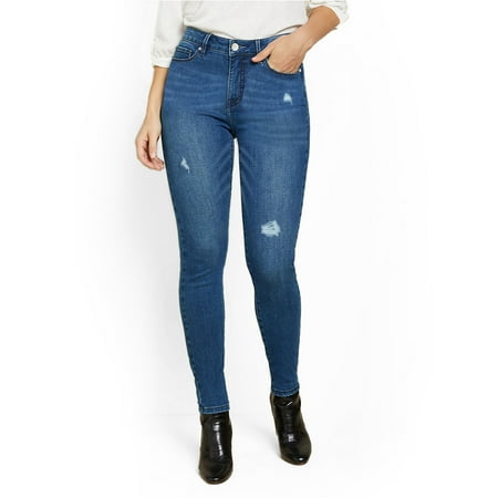Bluberry Denim Slim leg Medium wash BBD-WD-AMANDA-WR/WX - Walmart.ca