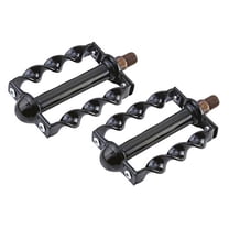 507 Block PVC Bike Pedals 1/2" Brown and Black. Works on 1 piece cranks ...