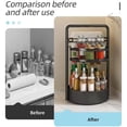 2-Tier Rotating Spice Rack Organizer with Paper Towel 360 Degree Cabin ...