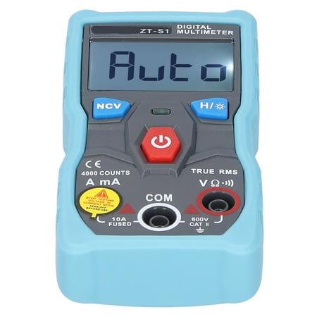 Digital Multimeter, LCD Backligh Display Ammeter Handheld For Mobile ...