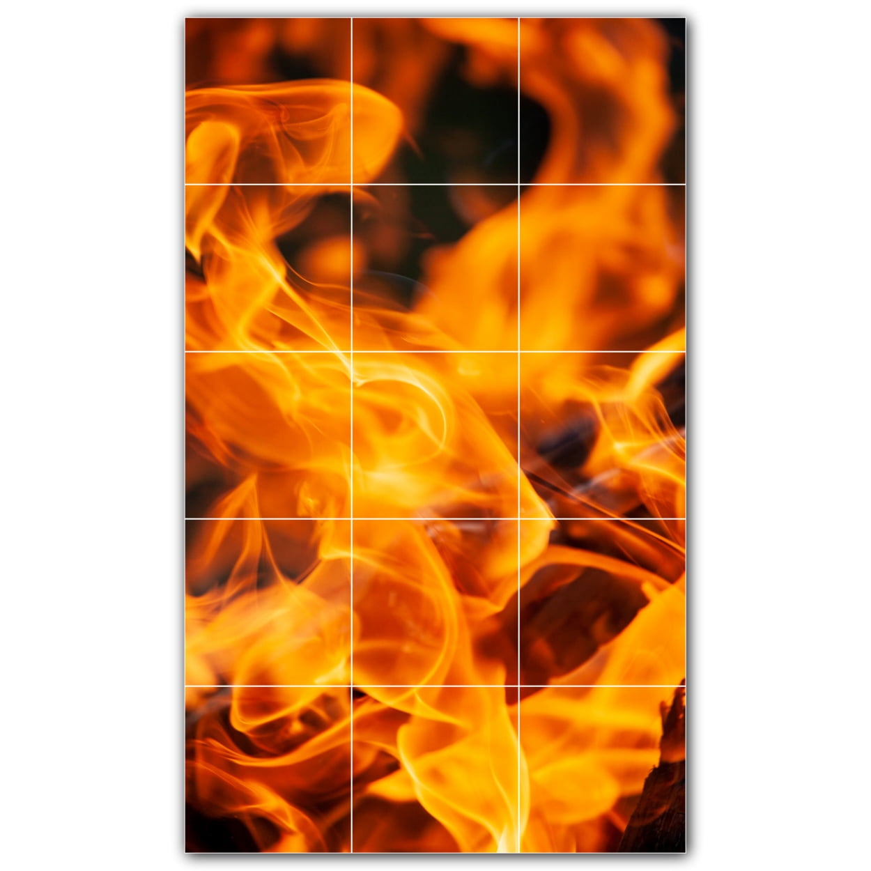 Picture-Tiles.com: Fire Ceramic Tile Wall Mural WAL500604-35M. 18"W x ...