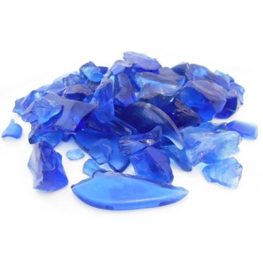 DecMode 5"W, 9"H Blue Glass Shell Handmade Decorative Jars with Whale ...