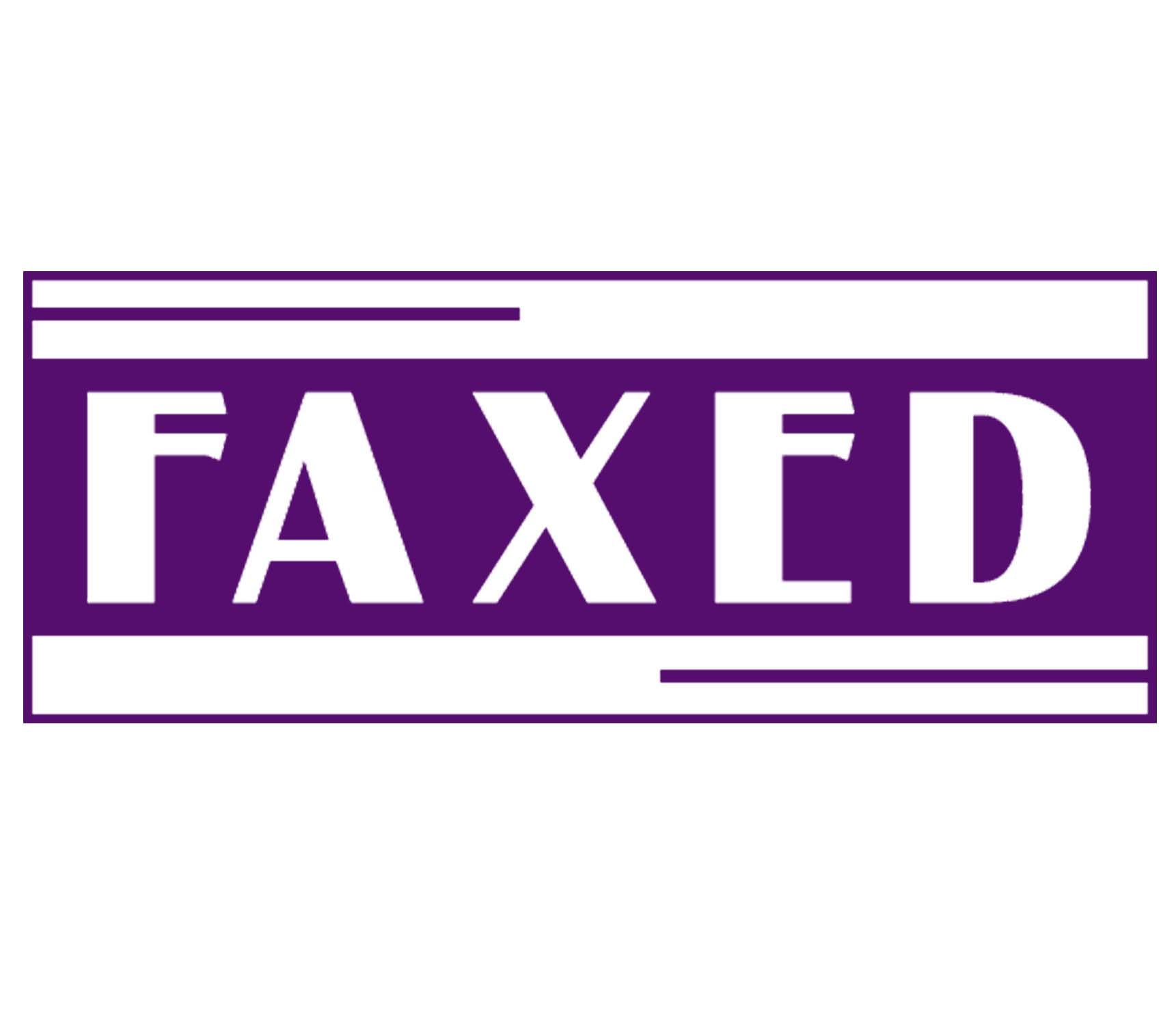 Printtoo Faxed Self Inking Rubber Stamp Pre-Inked Office Stamp- Home ...