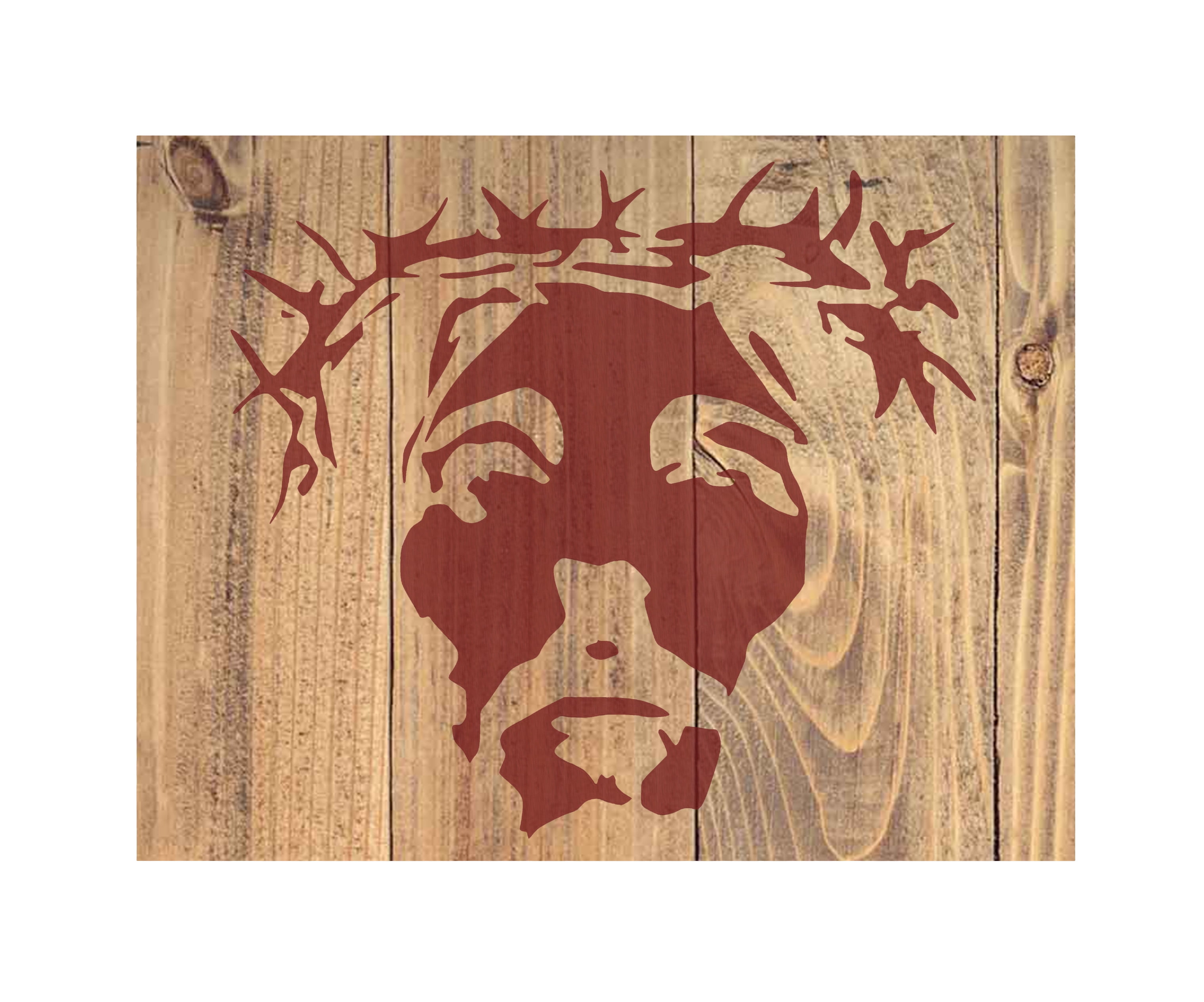Jesus Face Stencil