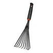 BUTORY 9 Teeth Handheld Garden Rake, Non Slip Grip, Leaf Cleaning Tool ...