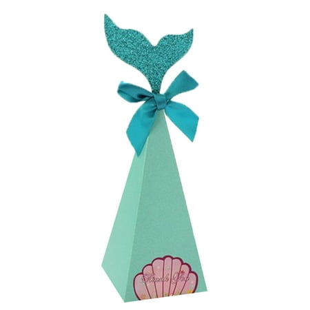 20PCS Mermaid Gift Box Party Mermaid Favor Bags Mermaid Candy Boxes for ...