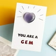 12PCS Pocket Hug Token Gift,Youre a Gem Cards with Natural Gems,Natural ...