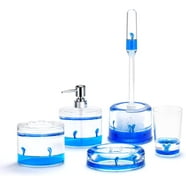 Locco Decor 5 Piece Acrylic Bath Accessories Sets, Clear - Walmart.com
