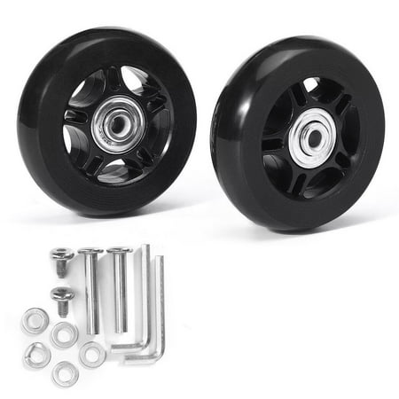 Lepai Luggage Suitcase Replacement Wheels, Rubber Swivel Caster Wheels ...
