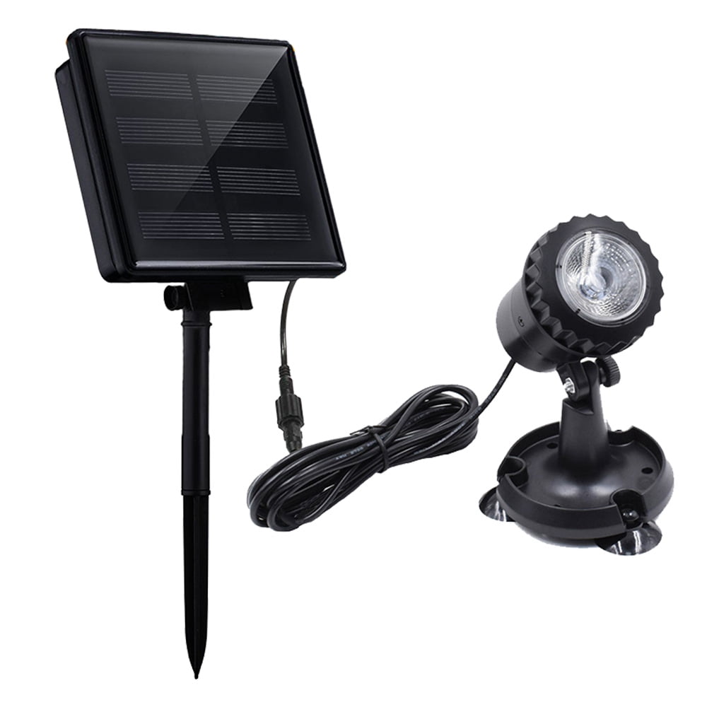 Solar Garden Lights Dual Head Solar Spotlights Aluminum Garden LED ...