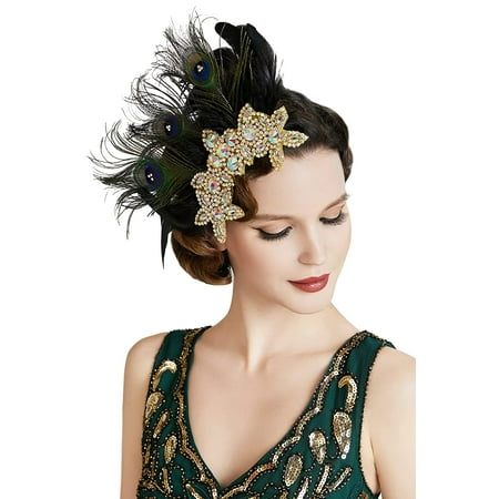 1920s Flapper Hair Clip 20s Great Gatsby Headpiece 1920s Flapper Gatsby ...