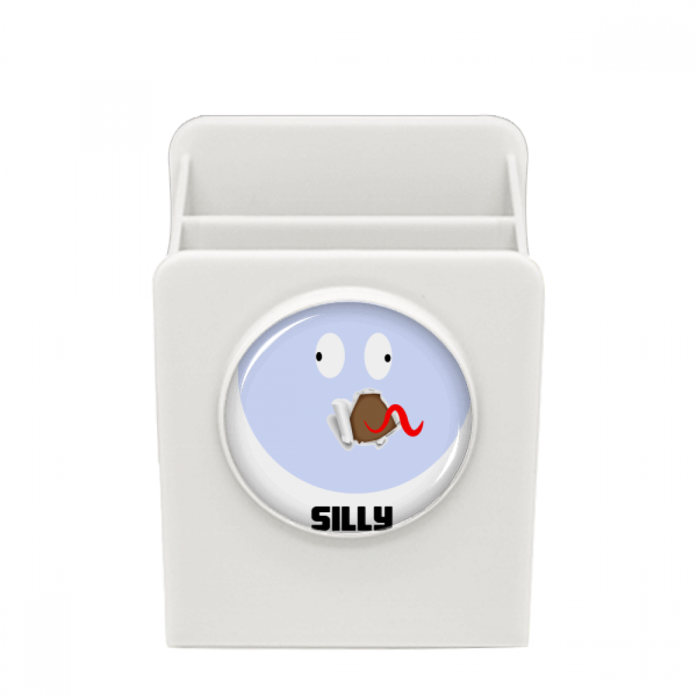 Silly Blue Emotion Wriggling Tongue Desk Pencil Holder Cup Pen ...