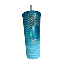 Starbucks 24oz Gradient Blue Ombre Studded Bling Tumbler - Winter 2023 ...
