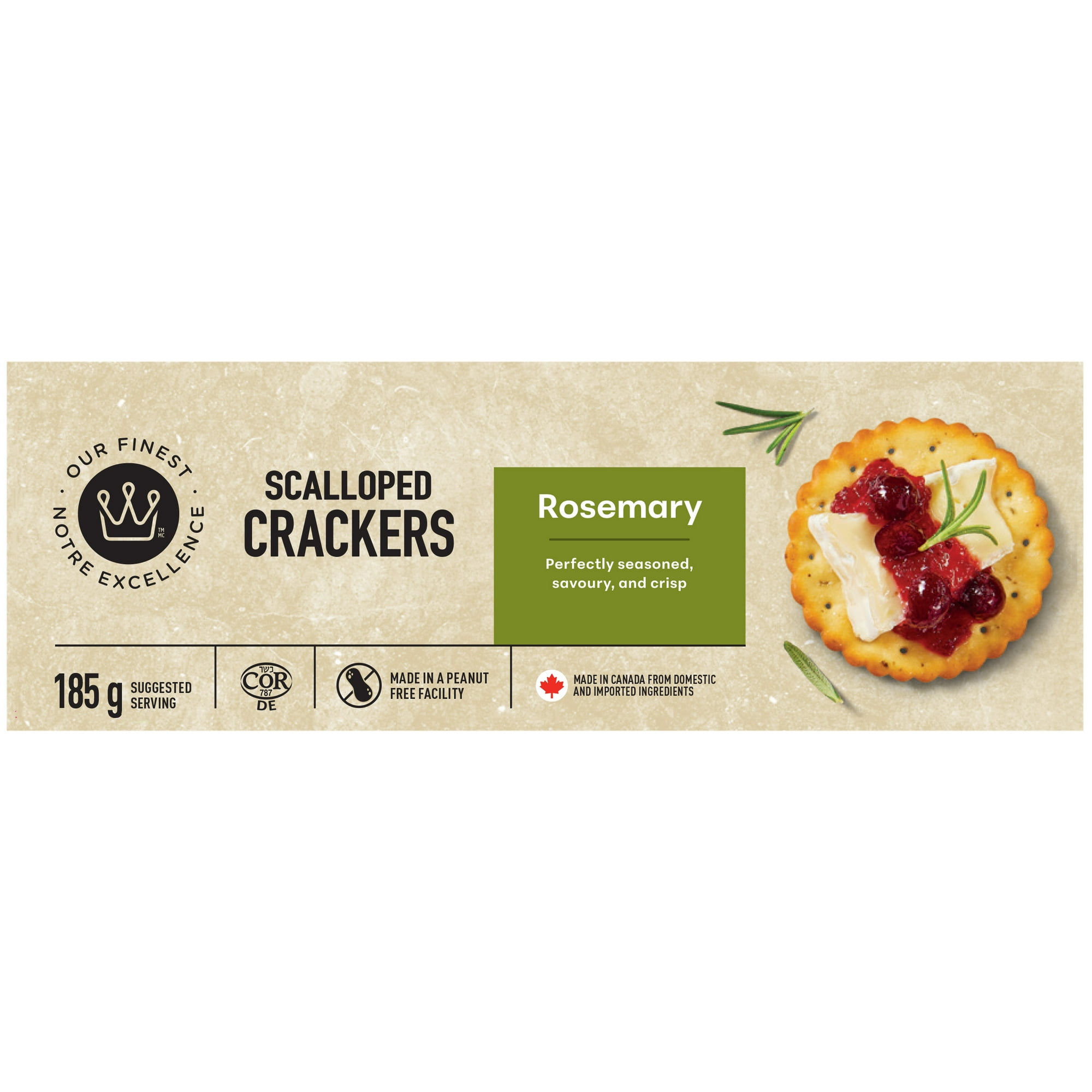 Click here for Our Finest Rosemary Scalloped Crackers 185g prices