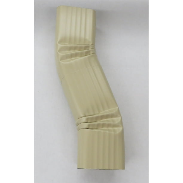 Aluminum Offset Downspout Elbow (3x4 B, ANTIQUE IVORY) - Walmart.com