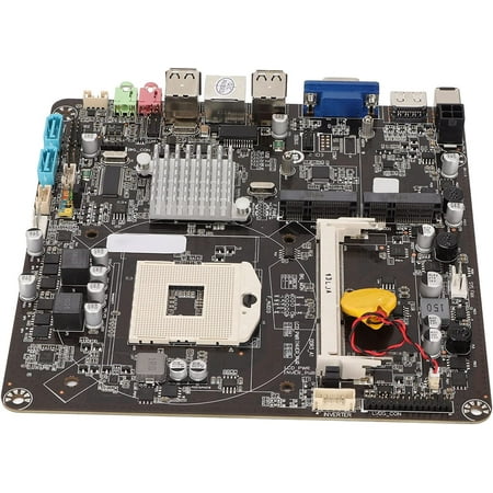 ITX Computer Motherboard, CPU HM55B Gaming Motherboard DDR3, MSATAx2.0 SATA MPCIE, WiFi VGA HDMI ...