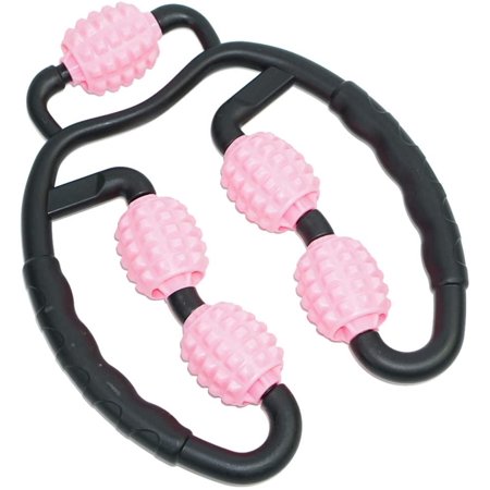 Fitness 5 Wheels Shaft Ring Leg Clamp Massager Muscle Relaxation ...