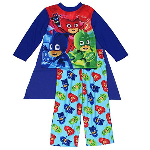 PJ Masks - PJ Masks Boys Pajamas with Cape (8, Blue/Multi) - Walmart ...