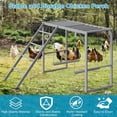 Chicken Perch with Swing Set, Roosting Bars for Chickens in Coop for ...