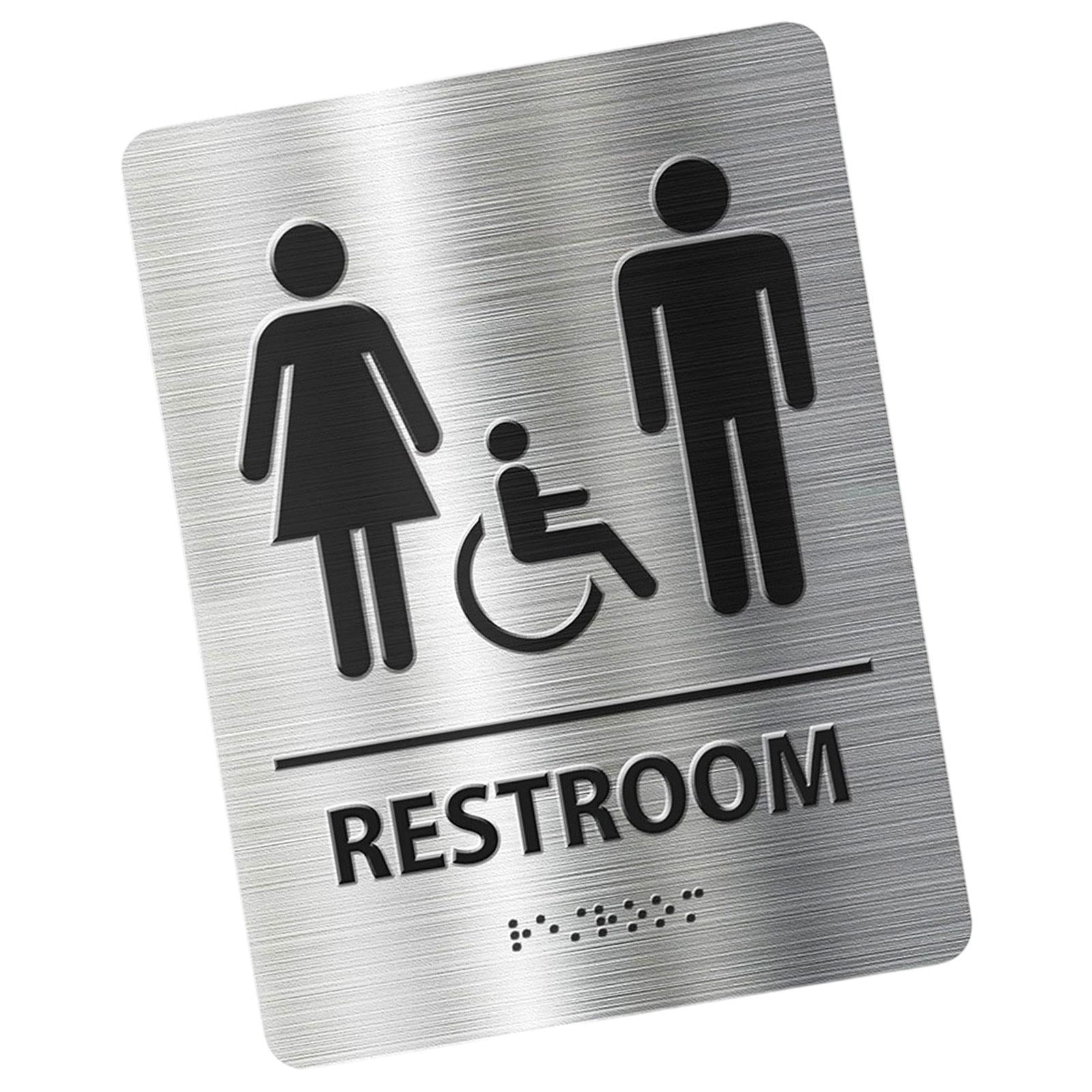 Letrero de baño, letrero de baño, tablero de señalización, letrero de ...