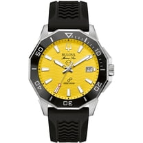 Bulova Marine Star Stainless Steel Black Dial Precisionist Quartz Diver ...