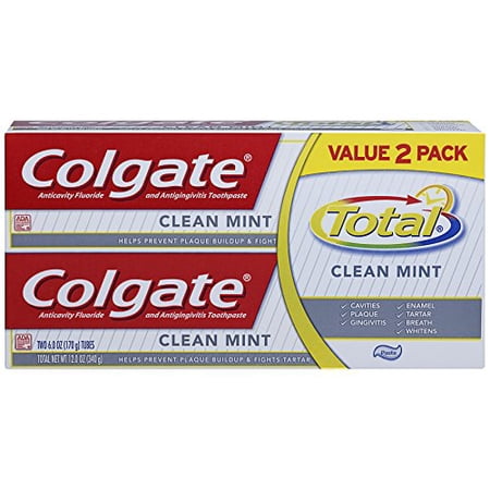 Colgate Total Clean Mint Toothpaste, 6 Ounce (Pack of 2) | Walmart Canada