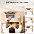 Lap Desk for Adults with Arm Rests,Ergonomic Laptop Pillow Stand for ...