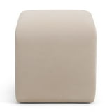 Better Homes & Gardens Juliet Velvet Waterfall Ottoman, Beige - Walmart.com