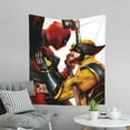 Deadpool & Wolverine Wall Tapestry Cartoon Poster Wall Hanging Tapestry ...