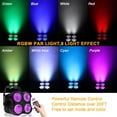 DJ Par Lights, RGBW LED Par Light with Sound Activated and Remote, DMX ...